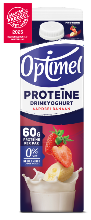 Optimel Magere Kwark Aardbei 0% vet 500 g